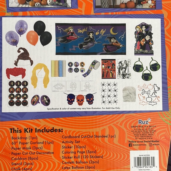 Disney | Party Supplies | Disneys Hocus Pocus Trunk Or Treat Kit | Poshmark